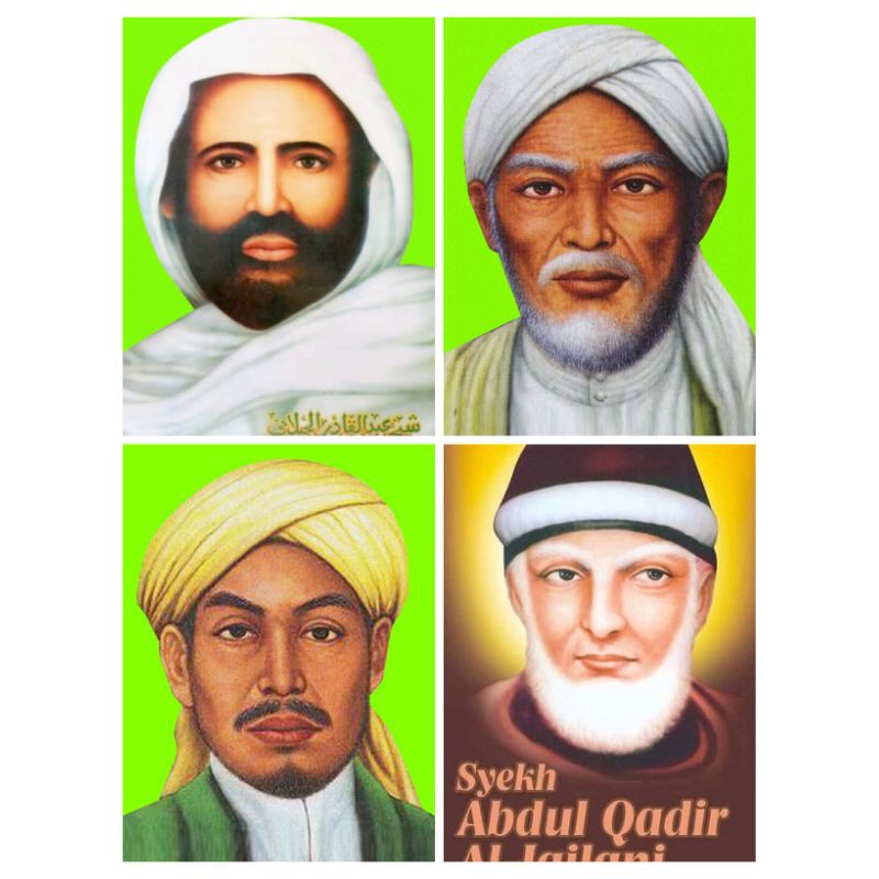 Jual poster syekh Abdul Qadir Jaelani waliyullah ukuran A3 31 X 47 cm ...
