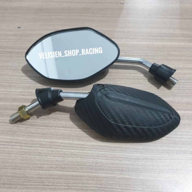 Jual Spion Beat Mini Carbon Karbon Beat Scoopy Vario Tangkai Pendek ...