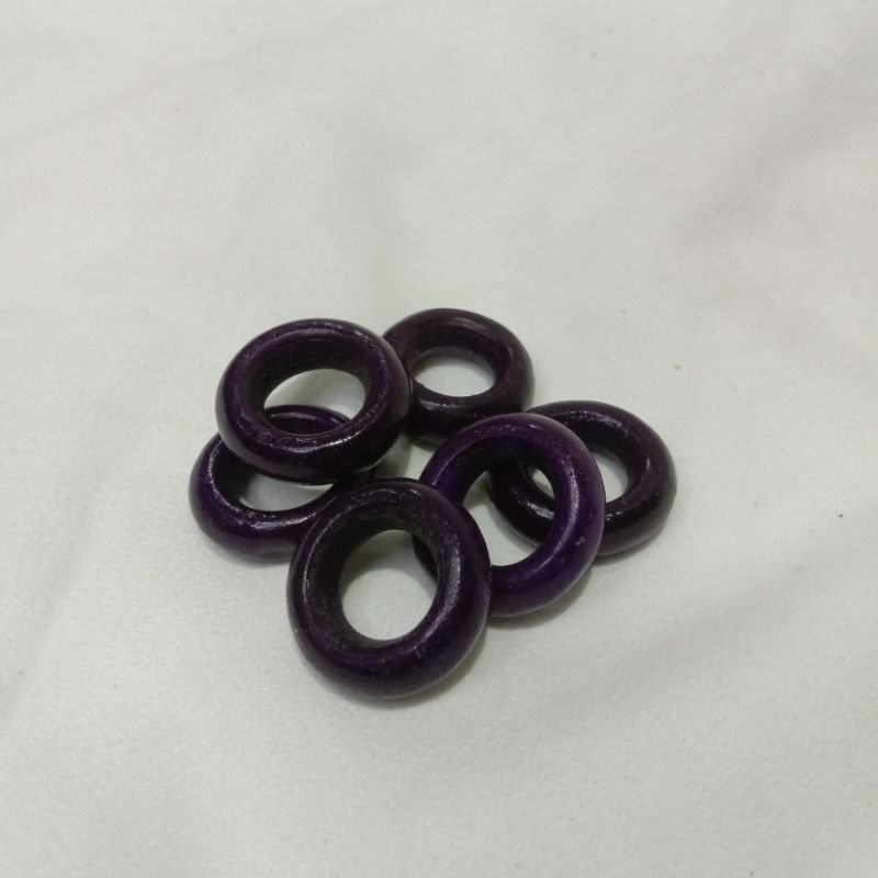 Jual Ring Kayu Warna 3 cm | Wooden Ring | Ring macrame | Ring gantung ...