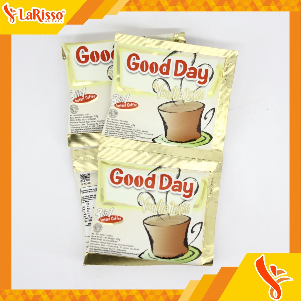 Jual GOOD DAY 3IN1 INSTANT COFFEE 10X20GR SACHET ALL VARIAN | Shopee ...