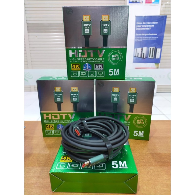 Jual KABEL HDMI 4K 5 METER HIGH SPEED 2.0 | Shopee Indonesia