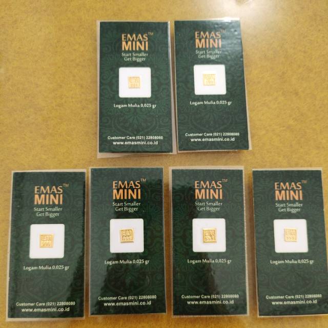 Jual Emas Mini 0,025 Gram | Shopee Indonesia