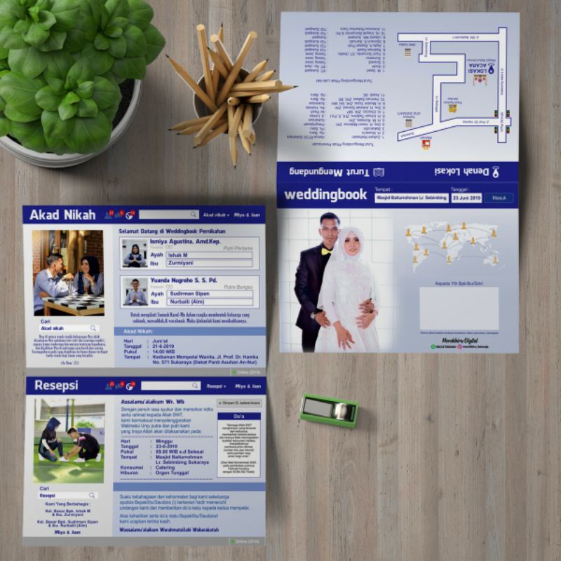 Jual Undangan Custom / Undangan pernikahan / Undangan Nikah / Undangan ...