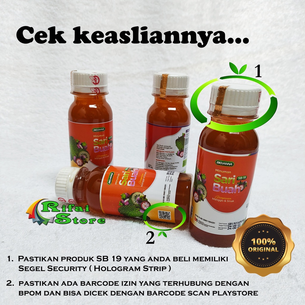 Jual Minuman Probiotik Sari Buah SB19 Original Berlabel Biojanna Herbal ...