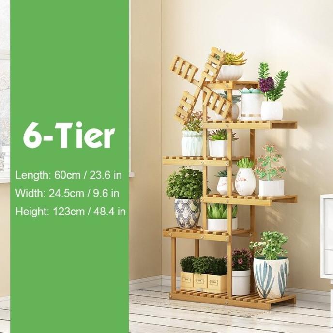Jual Rak Kayu Tanaman Design Minimalis Stand Plant Shelves Organizer 6 ...