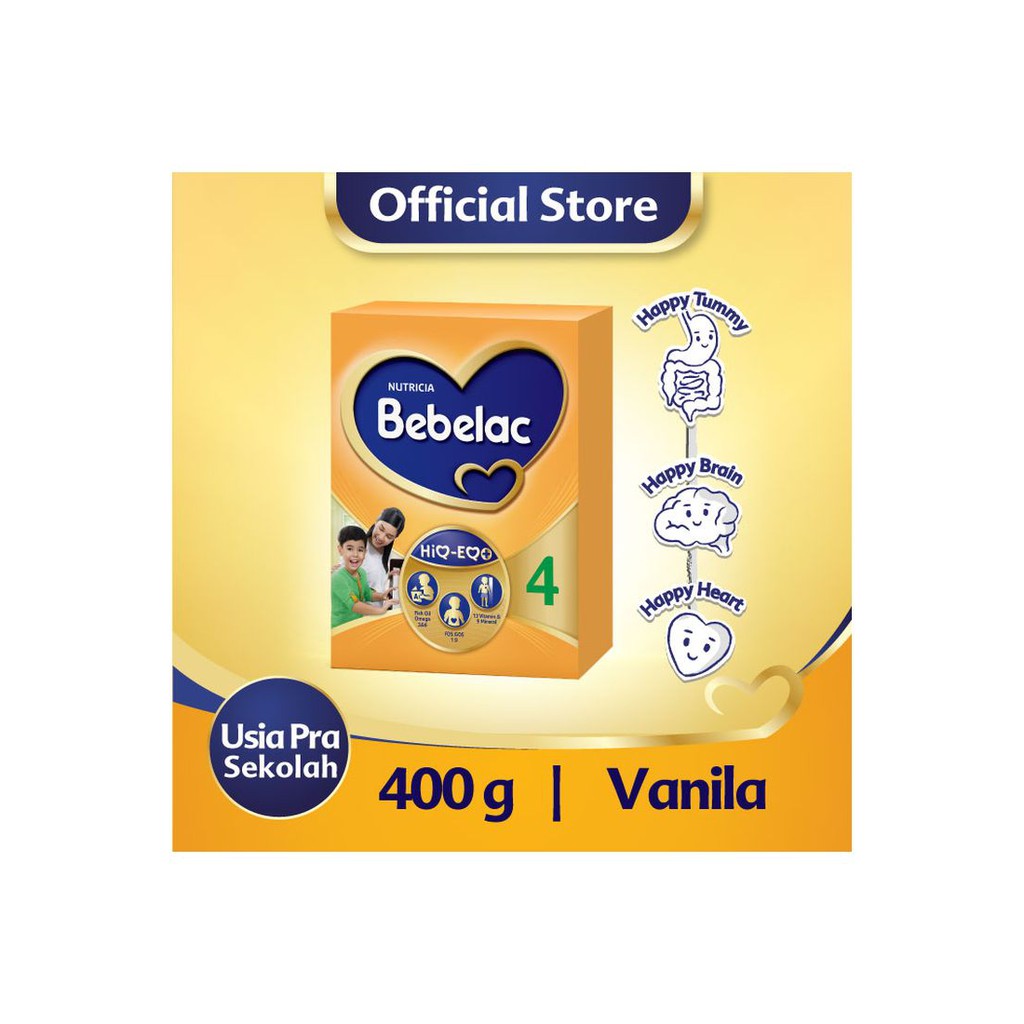 Jual Bebelac 4 Susu Pertumbuhan Fos & Gos Vanilla 400G | Shopee Indonesia