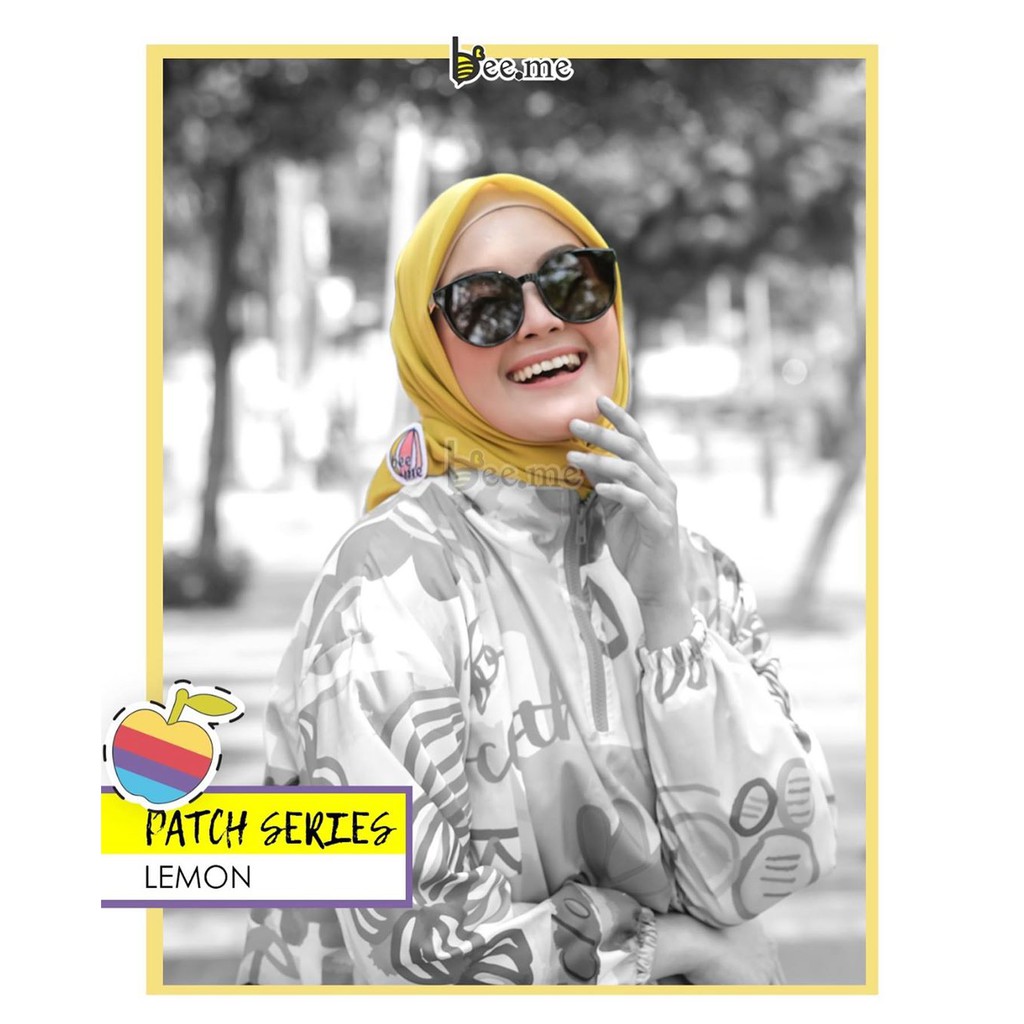 Jual HIJAB WANITA CANTIK BEEME LEMON PATCH ORIGINAL/KERUDUNG SEGIEMPAT ...