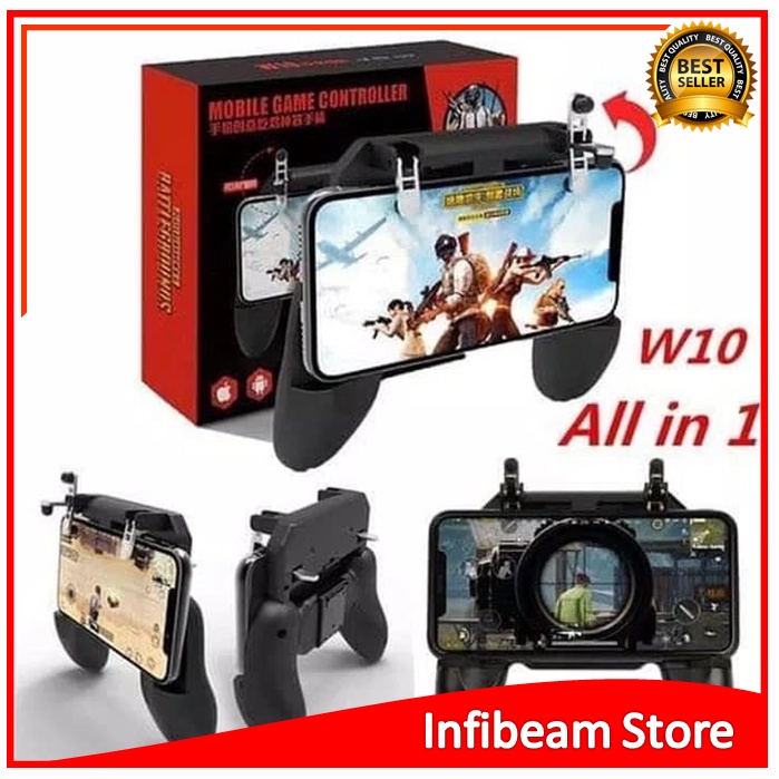 Jual Gamepad W10 3in1 Pubg Joystick Trigger Gaming Controller L1 R1 ...