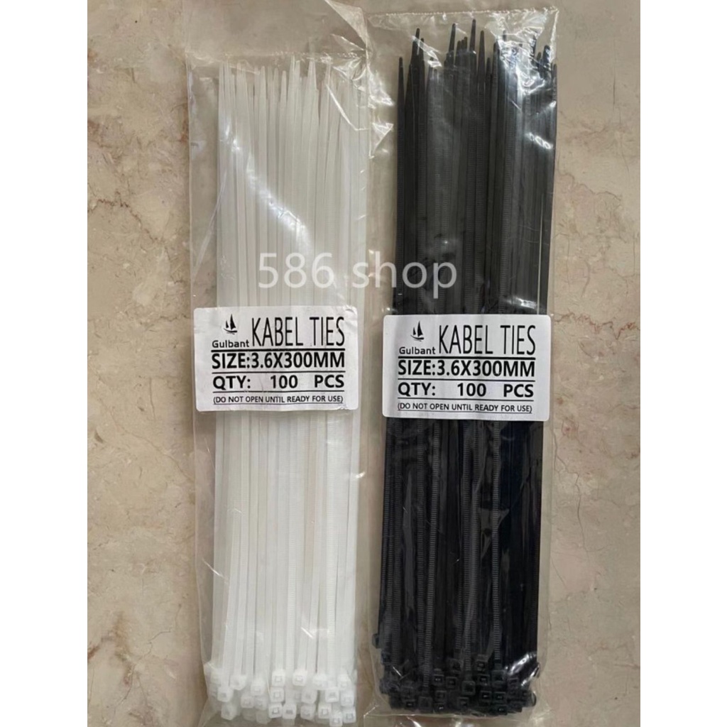 Jual Kabel Ties Cable Tie 3.6 x 300mm (30cm) CV 300 Kualitas baik ...