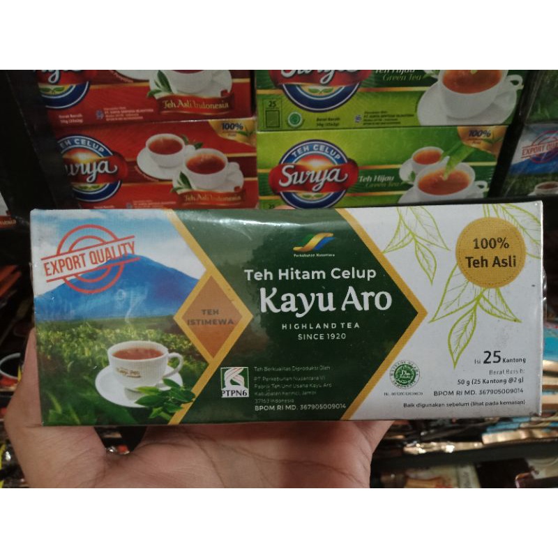 Jual Teh Hitam Celup Kayu Aro 25 Kantong | Shopee Indonesia