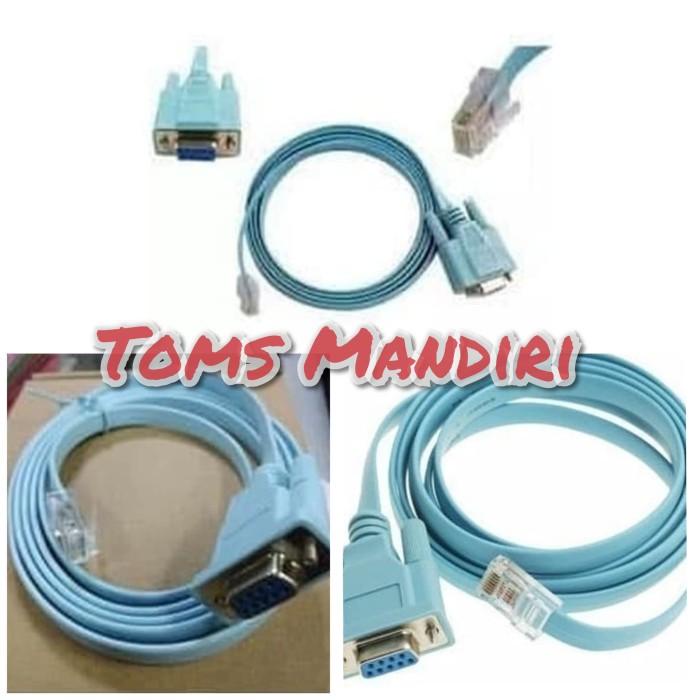 Jual Kabel Serial Db 9 To Rj45 Male/Cable Console Cisco Db 9 To Rj45 ...