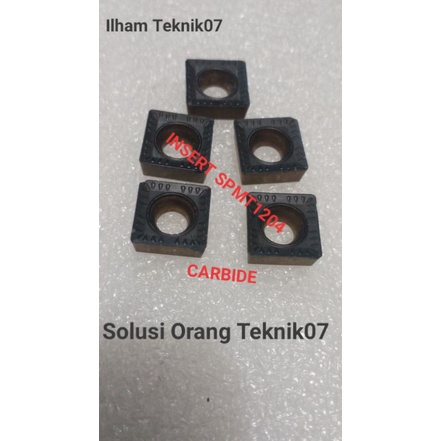 Jual INSERT SPMT 1204 CARBIDE PISAU VACMILL PISAU HOLDER PISAU BUBUT ...