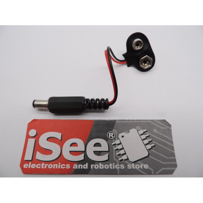 Jual Clip Baterai 9v BATTERY klip SNAP adapter with jack DC FOR ARDUINO ...