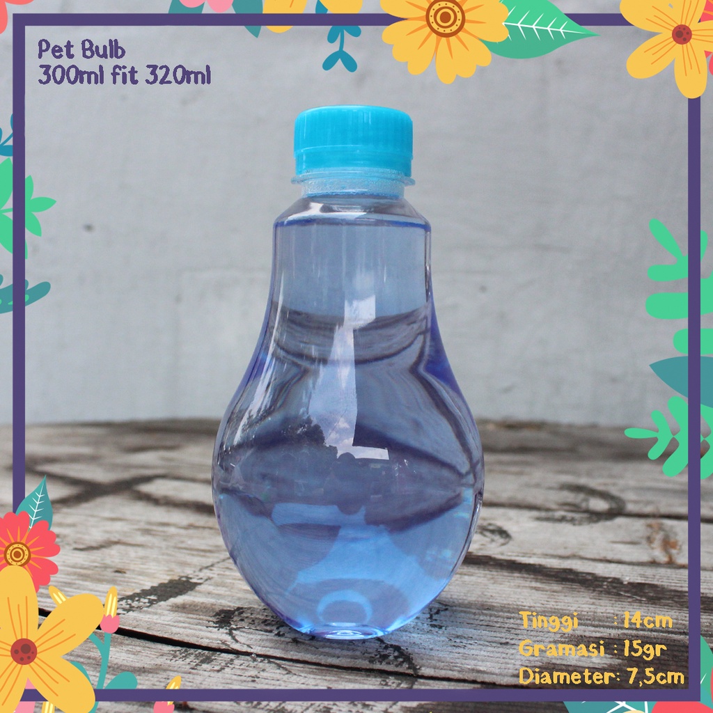 Jual BOTOL PLASTIK BOHLAM 300ML FIT 320ML KEMASAN KOPI JUS SUSU MADU ...