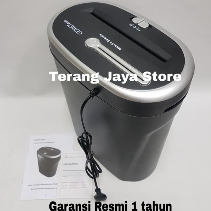 Jual MESIN PENGHANCUR KERTAS GEMET 1000C/PAPER SHREDDER CROSS CUT 1000 ...