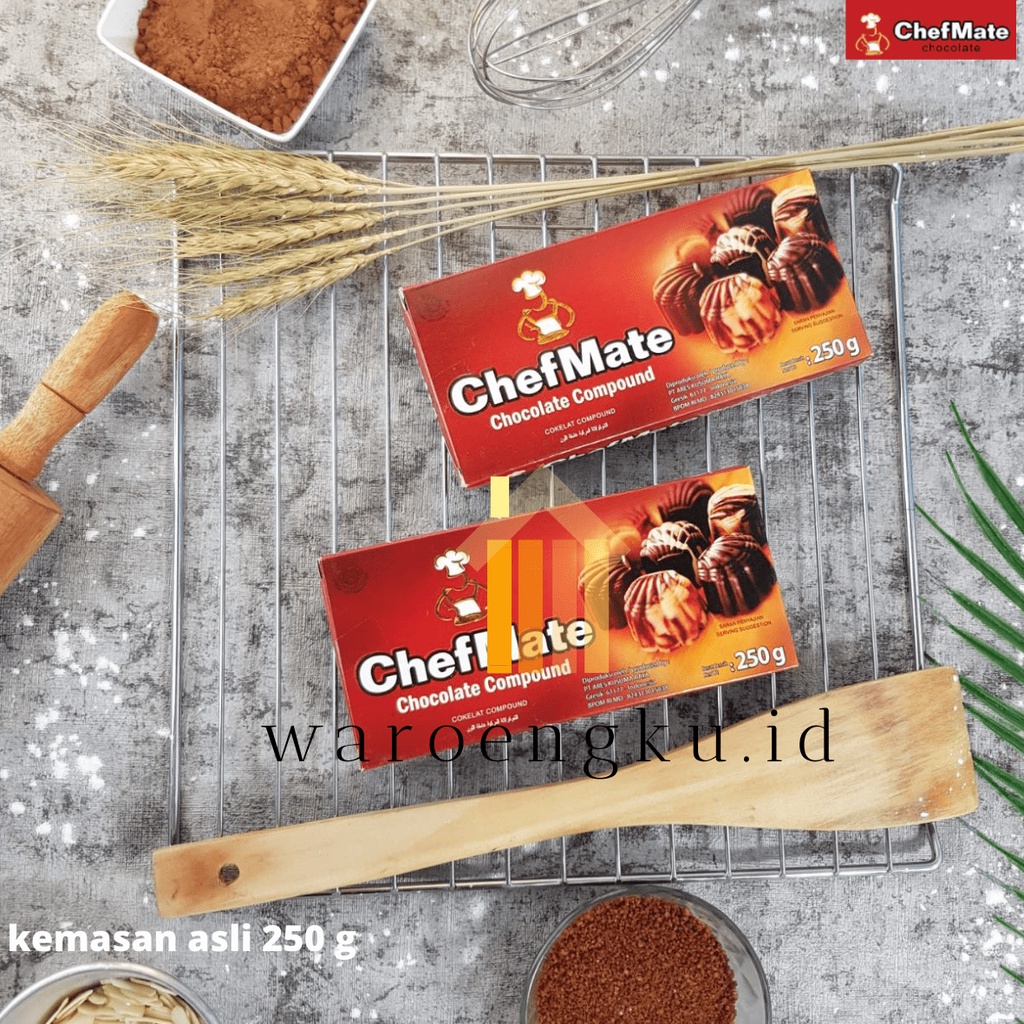 Jual CHEFMATE DARK CHOCOLATE COMPOUND 250GR/COKELAT/COKELAT BATANG | Shopee Indonesia