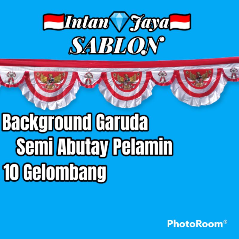 Jual BENDERA BACKGROUND GARUDA MERAH PUTIH PREMIUM 10 GELOMBANG/UMBUL UMBUL GELOMBANG CANTIK ...