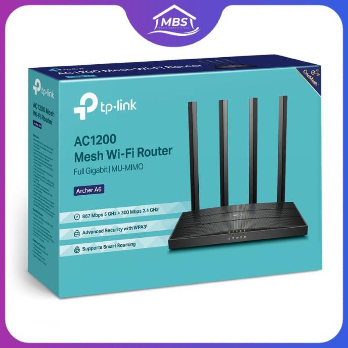 Jual Tplink Archer A6 Tp-Link Ac1200 Wireless Mu-Mimo Gigabit Wifi ...