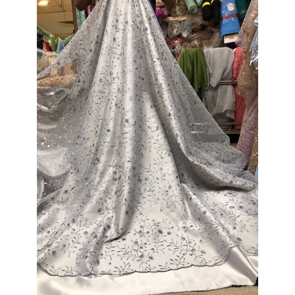 Jual obral murah serba 25k/m !!kain bahan tile akar mutiara kain bahan ...