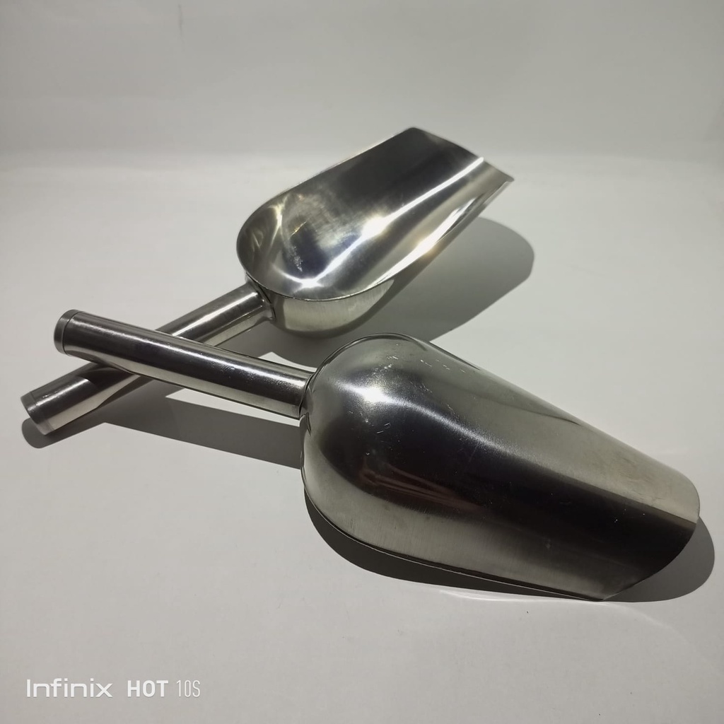 Jual Serokan Es Batu Stainless/Sendok Sekop Tepung/Beras/Biji Kopi ...