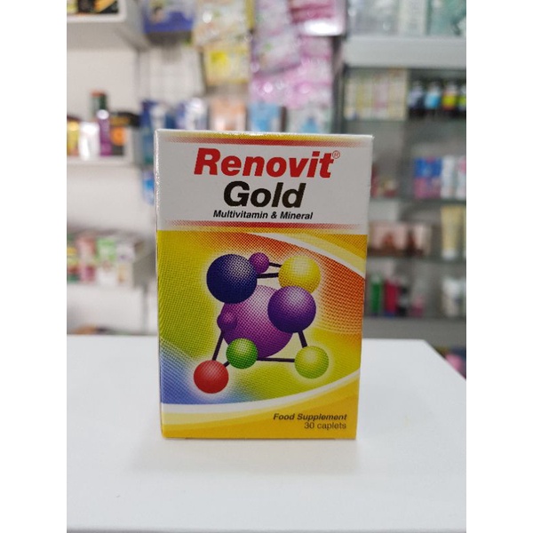 Jual Renovit Gold Botol 30s / Renovit / Multivitamin / Daya Tahan Tubuh ...