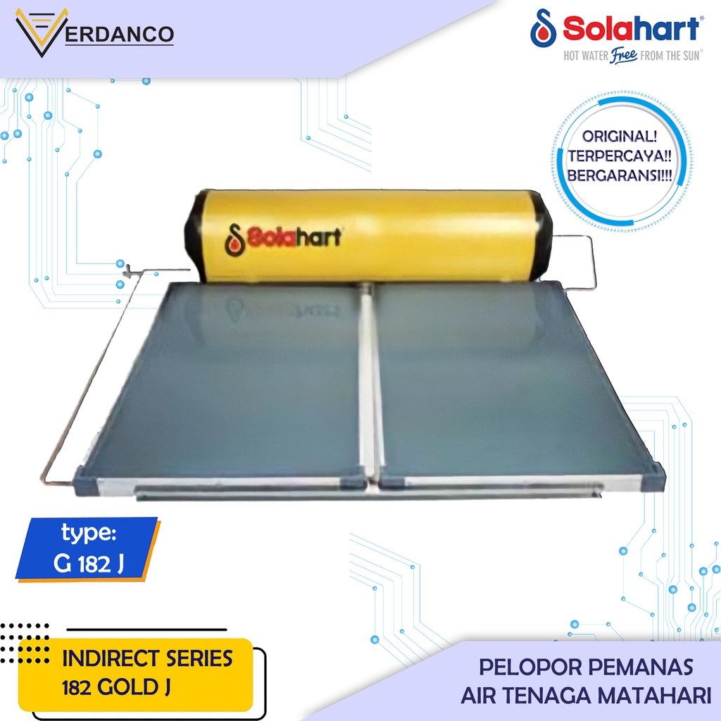 Jual Solahart Indonesia Solar Water Heater 182 Gold J Pemanas Air-G182J ...