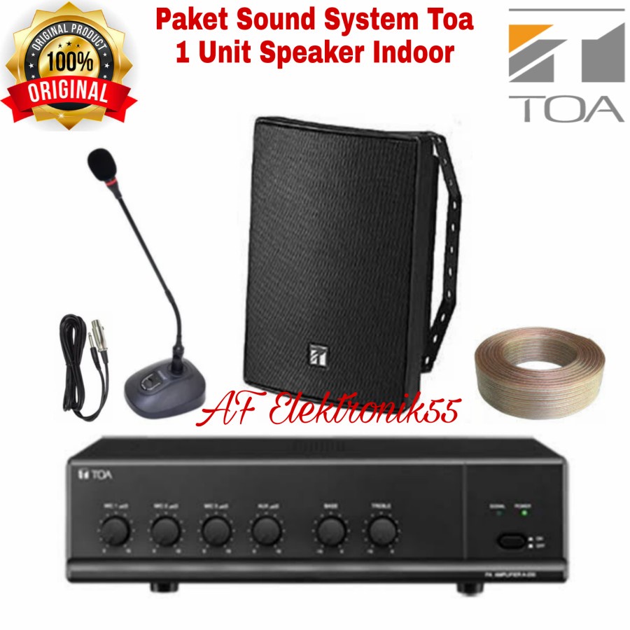 Jual Paket Sound System Toa Speaker ZS 1030 B + Amplifier Toa Original | Shopee Indonesia