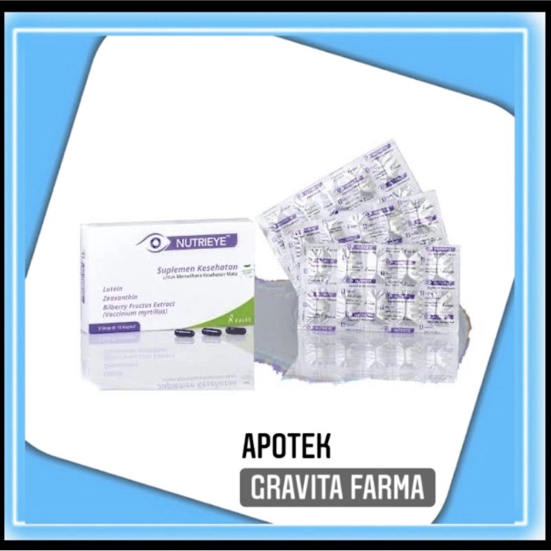 Jual Nutrieye isi 10 kaplet antioksidan mata | Shopee Indonesia