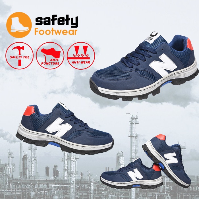 Jual SEPATU SAFETY IMPORT SPORTY UJUNG BESI ANTI PAKU ORIGINAL SAFETY ...