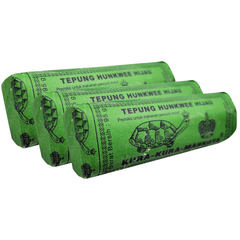 Jual Tepung Hunkwee Hijau 95gr cap Kura-Kura Mahkota - Premiks Hongkwe ...