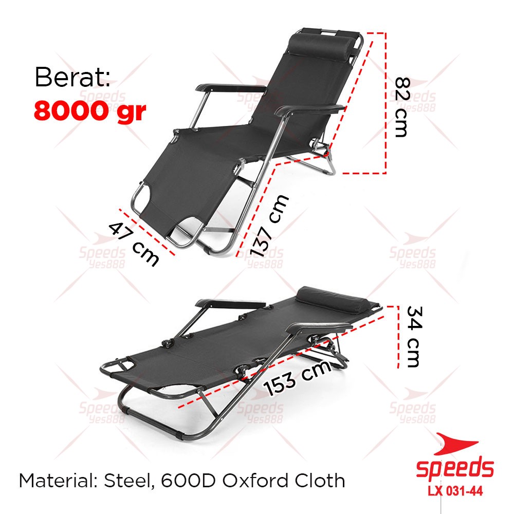 Jual SPEEDS Velbed Folding Bed Ranjang Lipat Besi Almunium Tempat Tidur ...