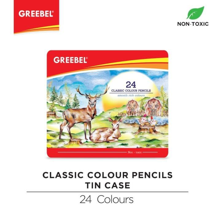 Jual Penc | Greebel 1724 Classic Colour Pencil Tin Case 24 Warna ...