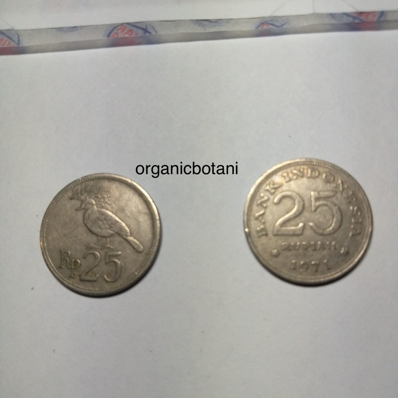 Jual Uang Logam 25 Rupiah ASLI Tahun 1971. Uang Logam Kuno Asli Kondisi ... Jual Uang Logam 25 Rupiah ASLI Tahun 1971. Uang Logam Kuno Asli Kondisi ...
