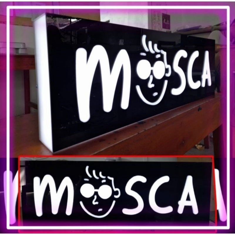 Jual BOX NEON LED NYALA, CUSTOM NEON BOX LED, NEON BOX SIGN LED, NEON ...