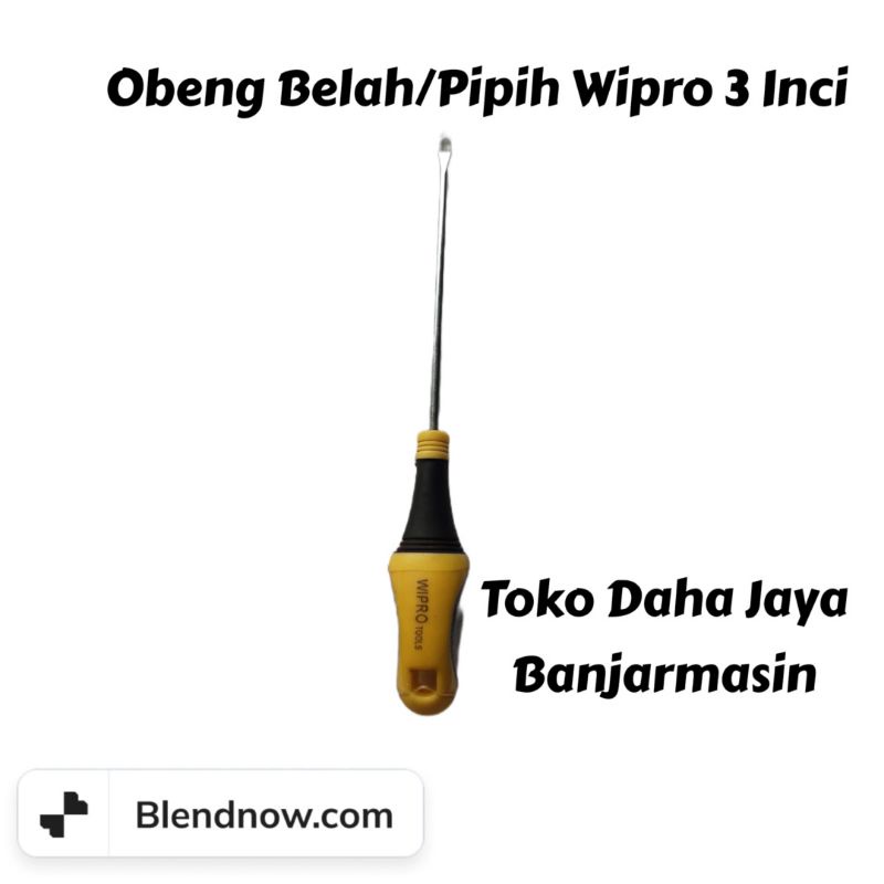 Jual obeng belah/pipih/minus wipro 3 inci | Shopee Indonesia