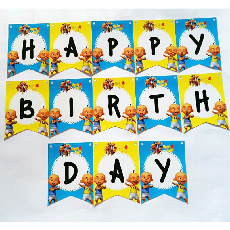 Jual banner bunting garland flag happy birthday ulang tahun hbd ultah ...