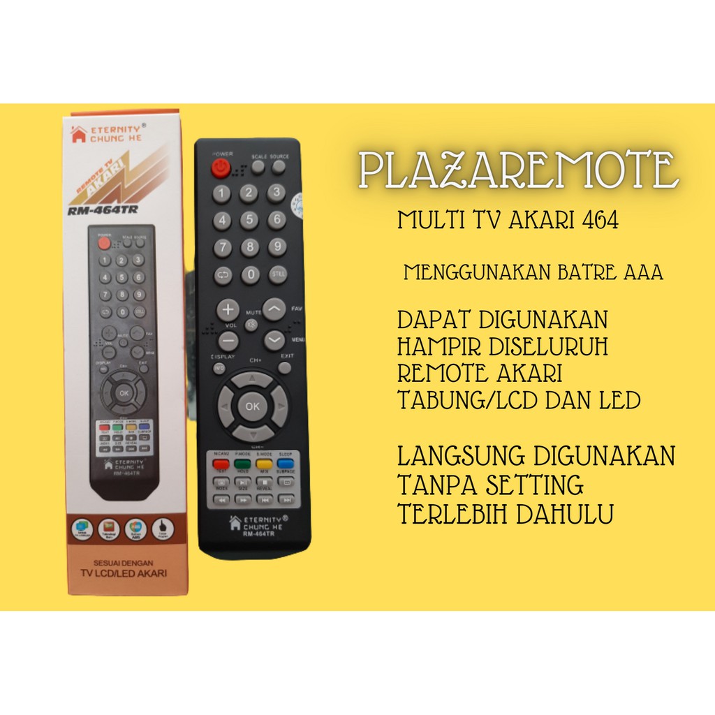 Jual Remote AKARI MULTI TV LCD LED | Shopee Indonesia