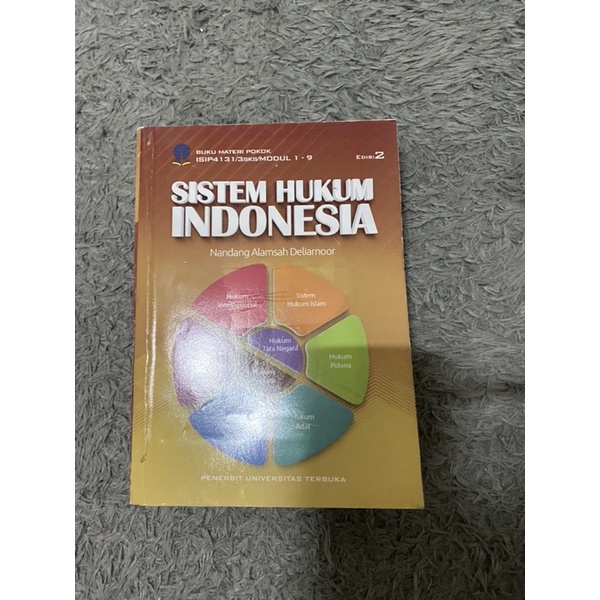 Jual Buku Sistem Hukum Indonesia Universitas Terbuka Shopee Indonesia 