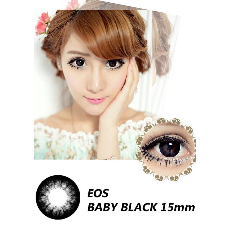 Jual ORIGINAL Softlens EOS Baby Black (Hitam) | Shopee Indonesia