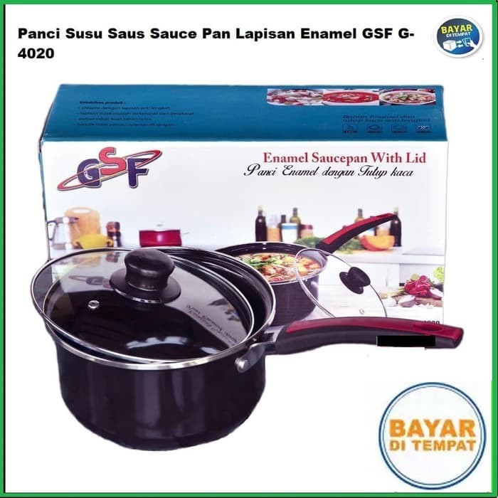 Jual GSF Panci Susu Saus Sauce Pan Lapisan Enamel G-4020 Ukuran 20 CM ...