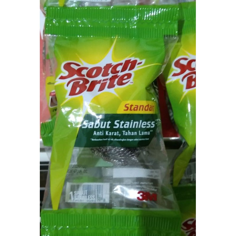 Jual SCOTCH BRITE SABUT KAWAT STAINLESS CUCI PIRING STANDAR | Shopee ...