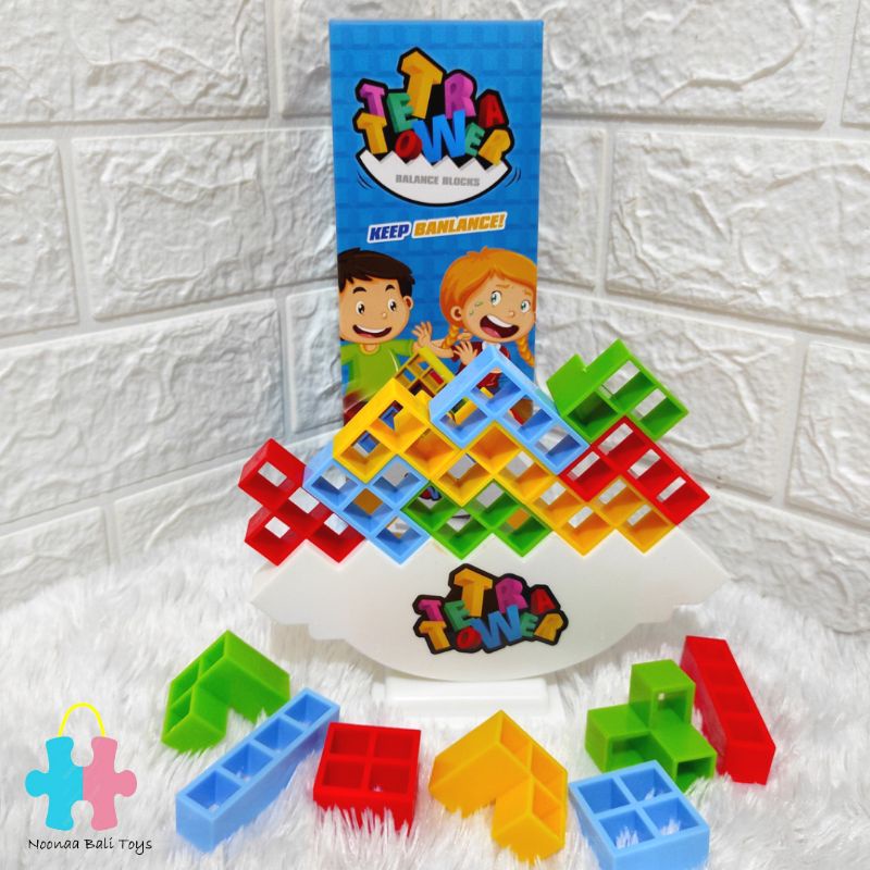 Jual (BISA COD) Mainan Tetris Tower/ Tetra Tower /Mainan Interaksi Anak ...