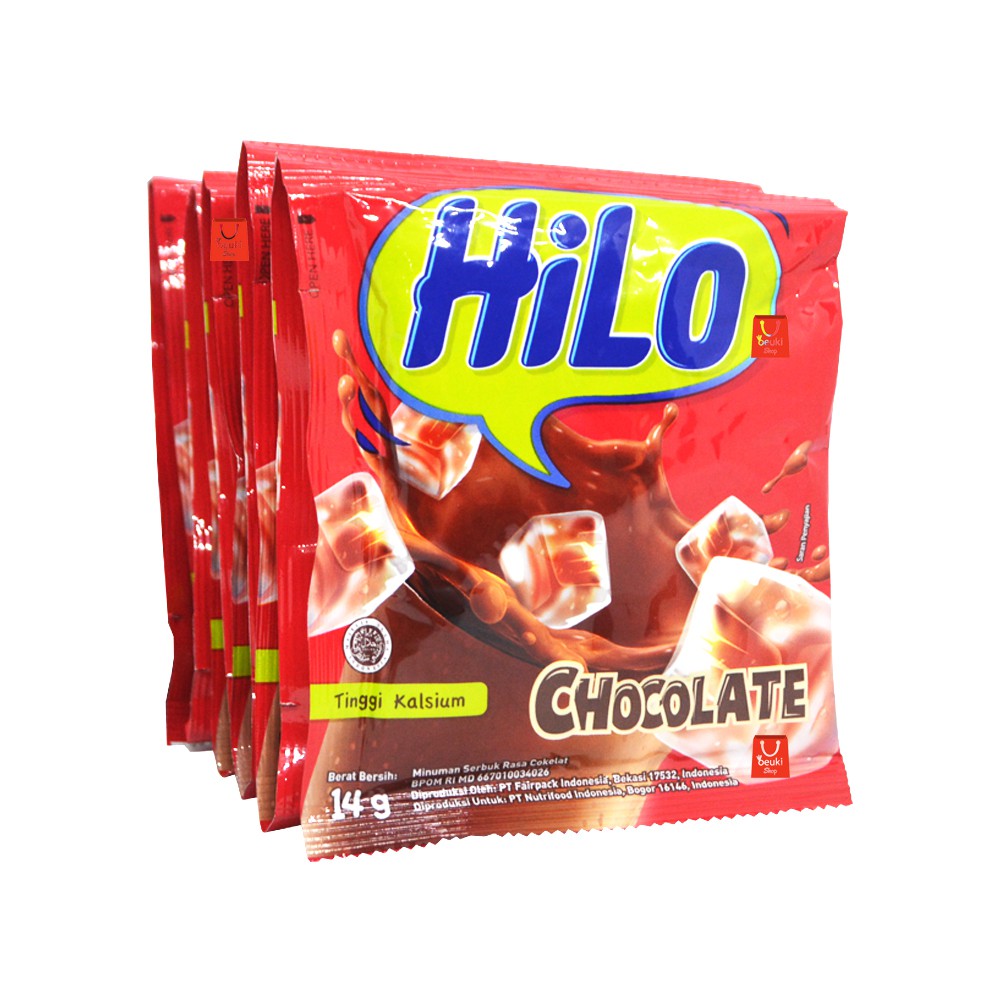 Jual Hilo Chocolate Minuman Serbuk Tinggi Kalsium Rasa Coklat - 10pcs x ...
