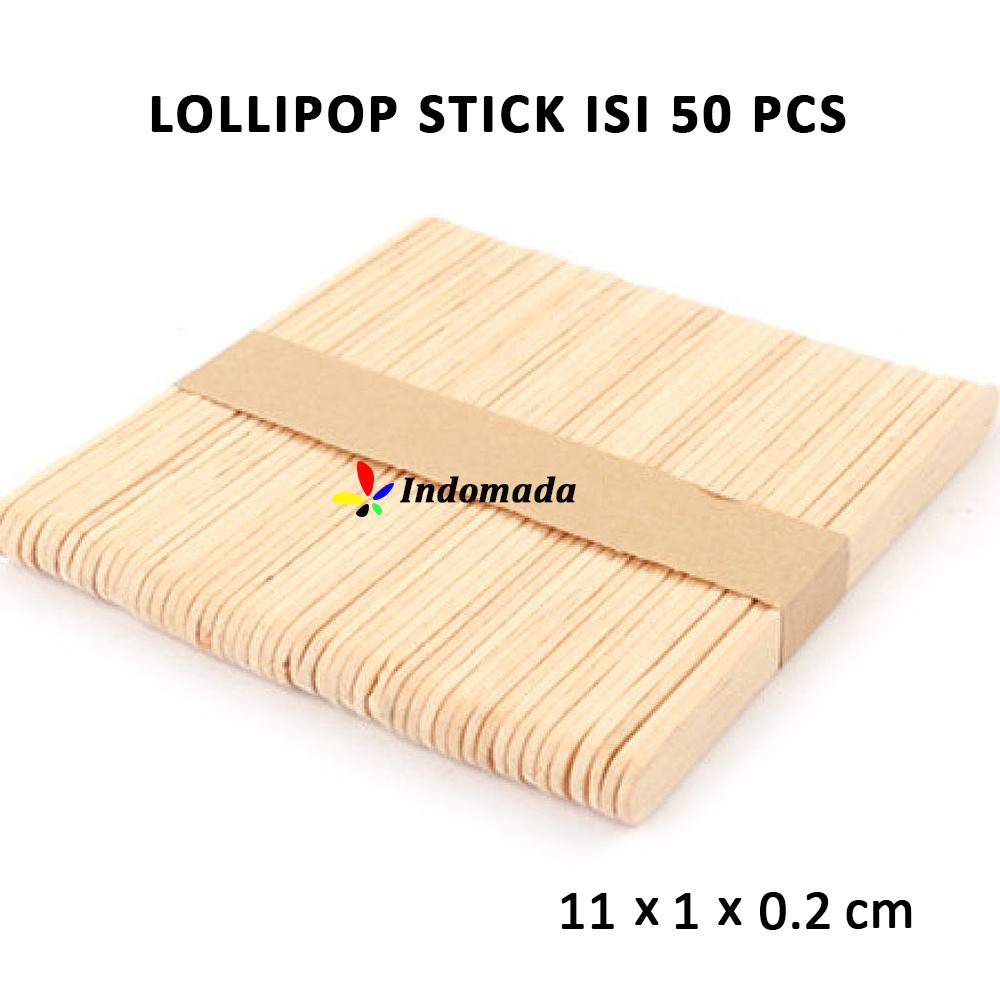 Jual Stik Kayu Es Krim Stick Ice Cream isi 50 pcs | Shopee Indonesia