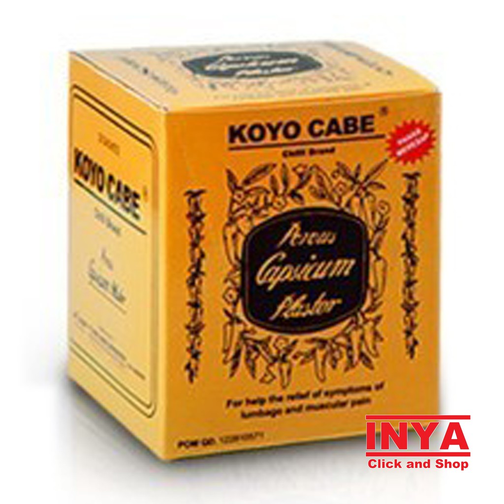 Jual KOYO CABE CHILLI BRAND Box isi 20x10 Pieces - Muscle Medicated ...