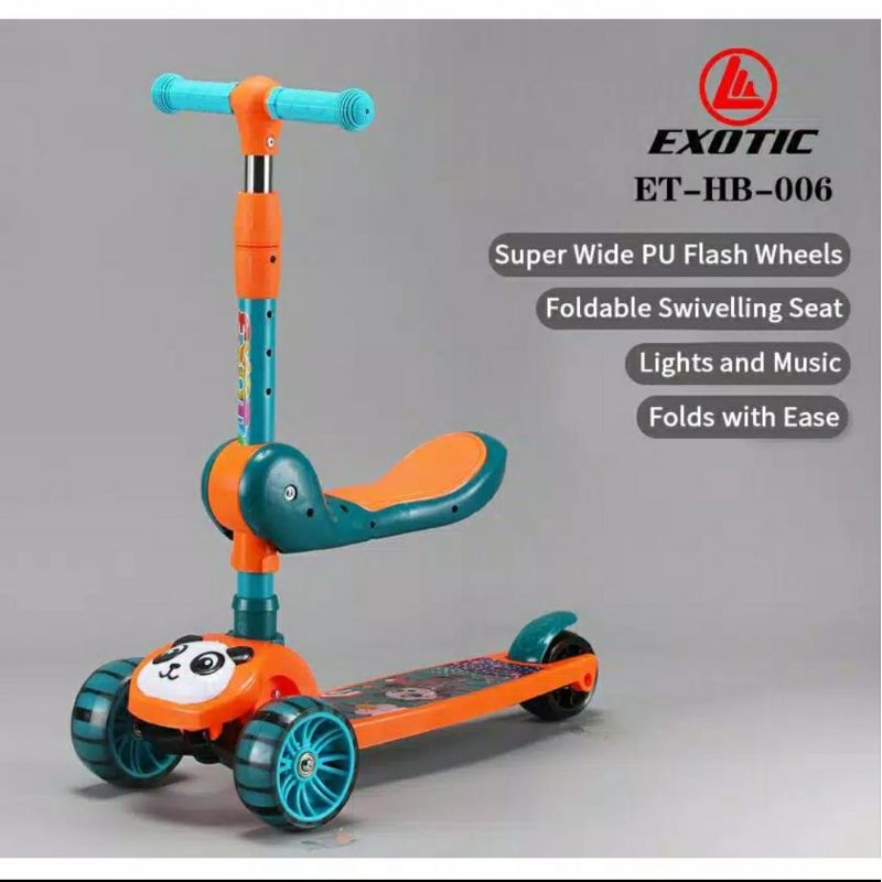 Jual Scooter Exotic HB 006/208/206/210/209 ada musik dan lampu. 3 in 1 ...
