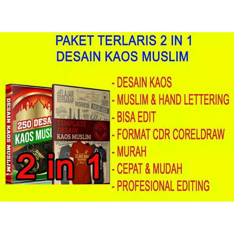 Jual PAKET 2 IN 1 DESAIN KAOSHEMAT BELI PRODUK TERLARIS KOLEKSI ...