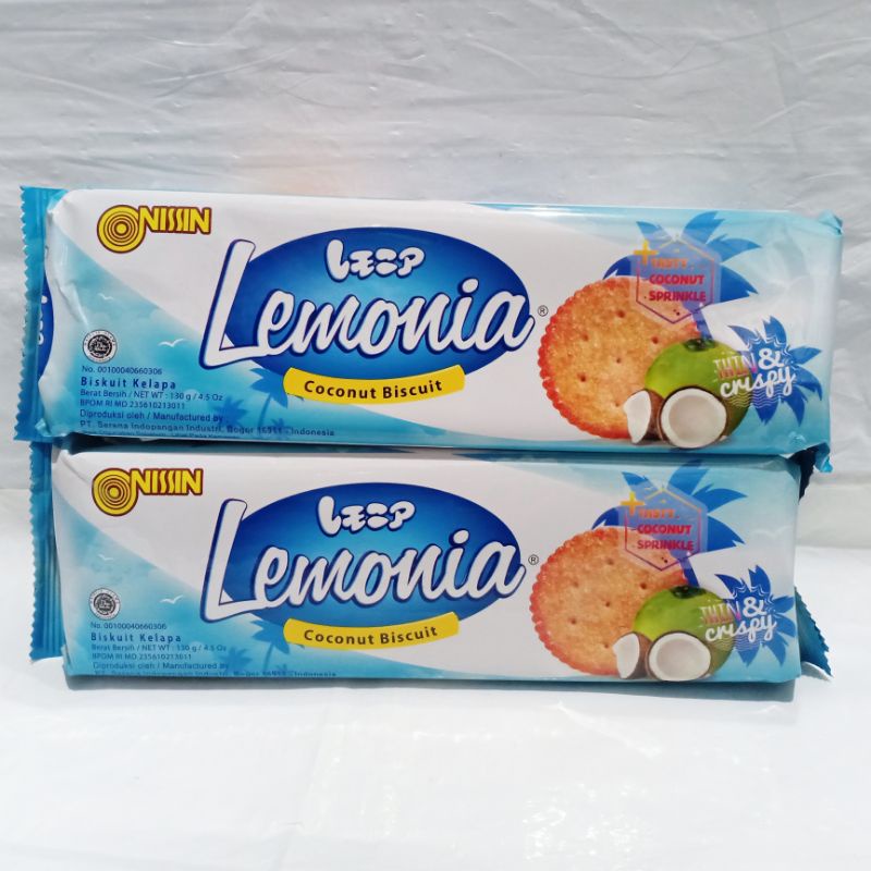 Jual Nissin Lemonia Biskuit Rasa Lemon / Kelapa / Cokelat 130gr ...