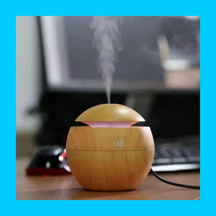 Jual Air Aromatic Humidifier Motif Kayu Bulat Aroma Therapy Diffuser ...