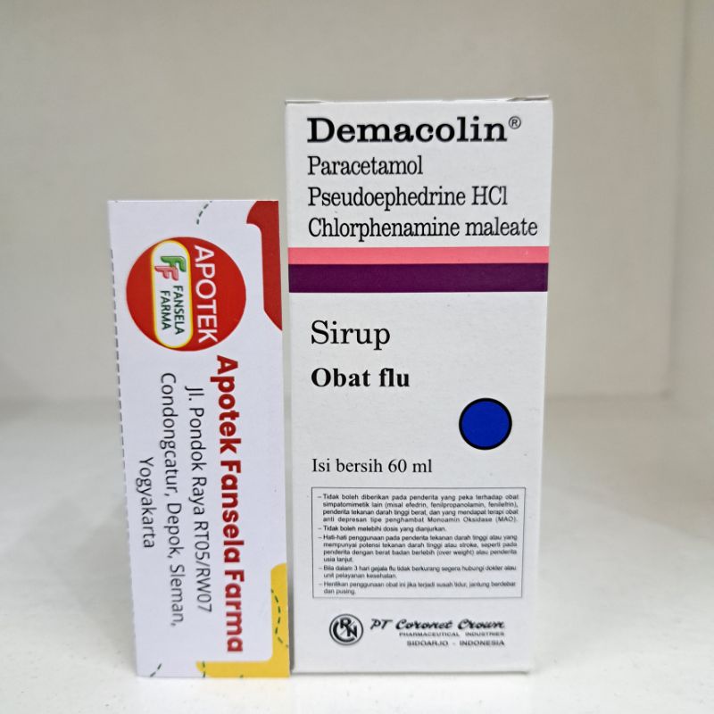 Jual Demacolin Sirup Flu Pilek Anak Dewasa Bersin Hidung tersumbat ...